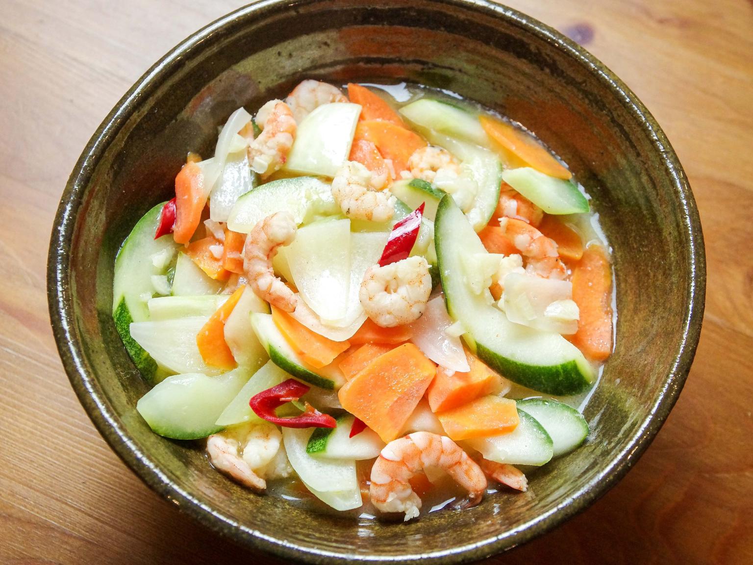 Umbut sawit in belacan: Savoury, spicy, tender umbut sawit | Periuk.my